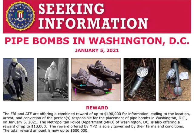 Jan 6 pipe bomb suspect identified as Brian Cole, 30, of Virginia ...
